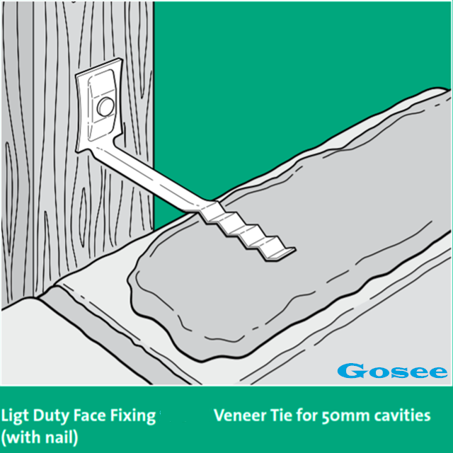 Light Duty R2 Galvanised Face Fixing Z600 Stubby Ties - Buy Veneer Ties ...